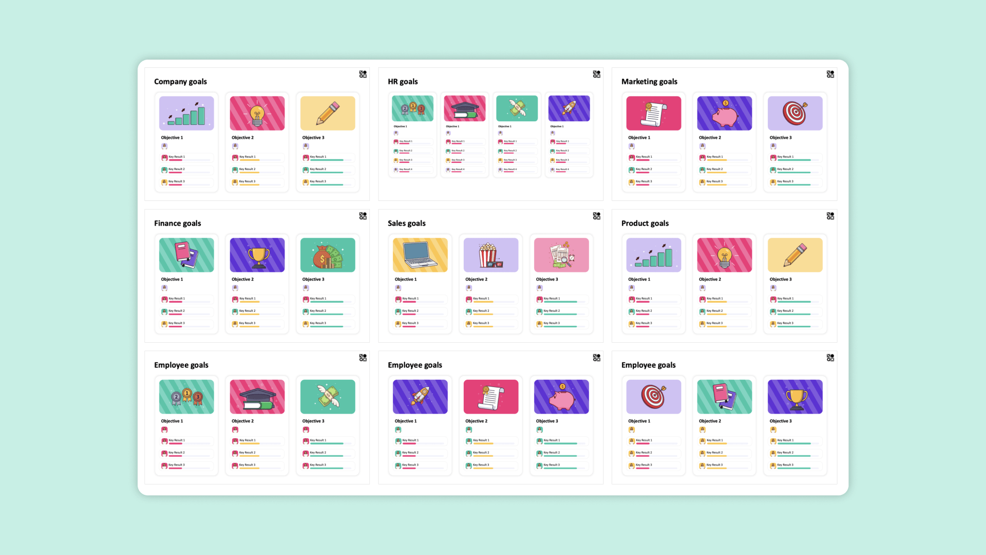 Unlock Success with Our FREE OKR PowerPoint Template | Noxit