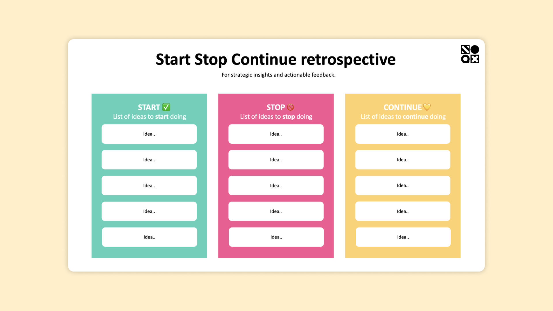 Retrospective Template for Teams | NOQX